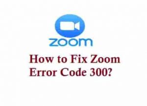 How to Fix Zoom Error Code 300 [Simple Methods]