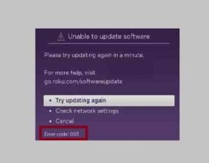 Roku Error Code 003 [How To Fix This Error] - TechTipsNow
