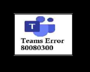 Microsoft Teams Error Code 80080300 [Fix With Easy Steps]