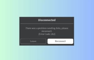 Roblox Error Code 262 (Meaning and Fixes)