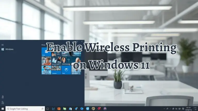 How to Enable Wireless Printing on Windows 11? Easy Steps